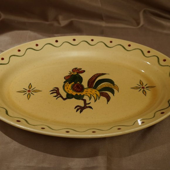 Metlox | Dining | Metlox Poppytrail Rooster 35 Platter California ...